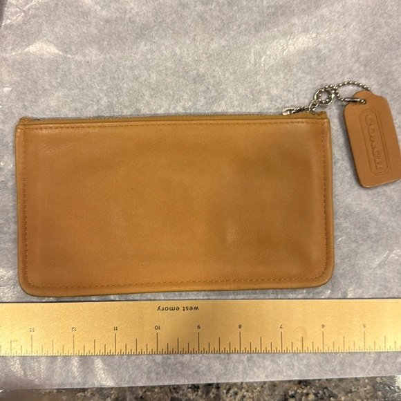 Coach | Bags | Vintage Tan Coach Zipper Pouch | Poshmark